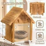 Window Bird Houses for Outside with 2 Powerful Hooks, Clear Window Bird ...