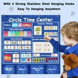 Boczif Circle Time Learning Center Pocket Chart, Calendar, Daily Math ...