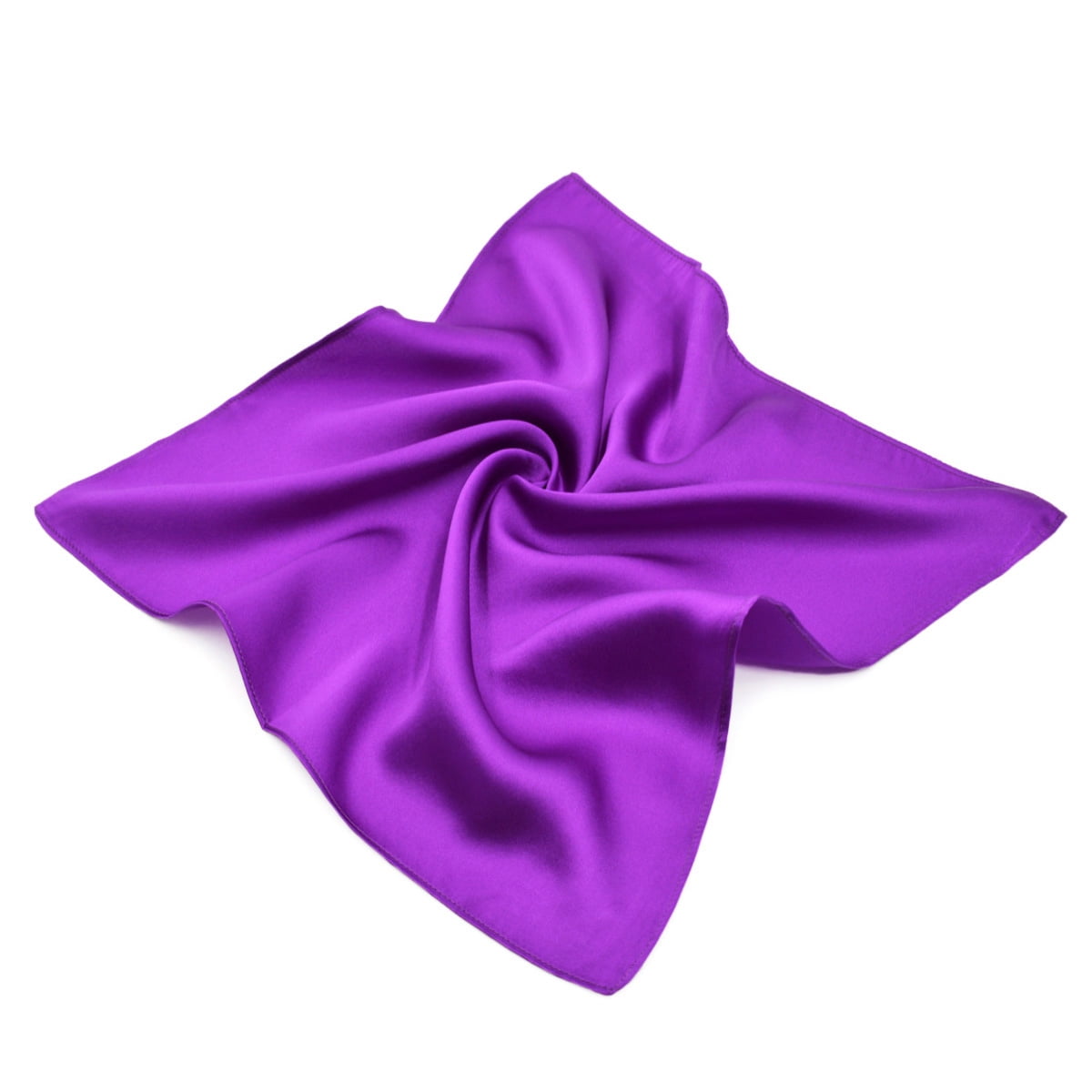 Premium 100% Pure Mulberry Silk Solid Pocket Square Handkerchief Scarf ...