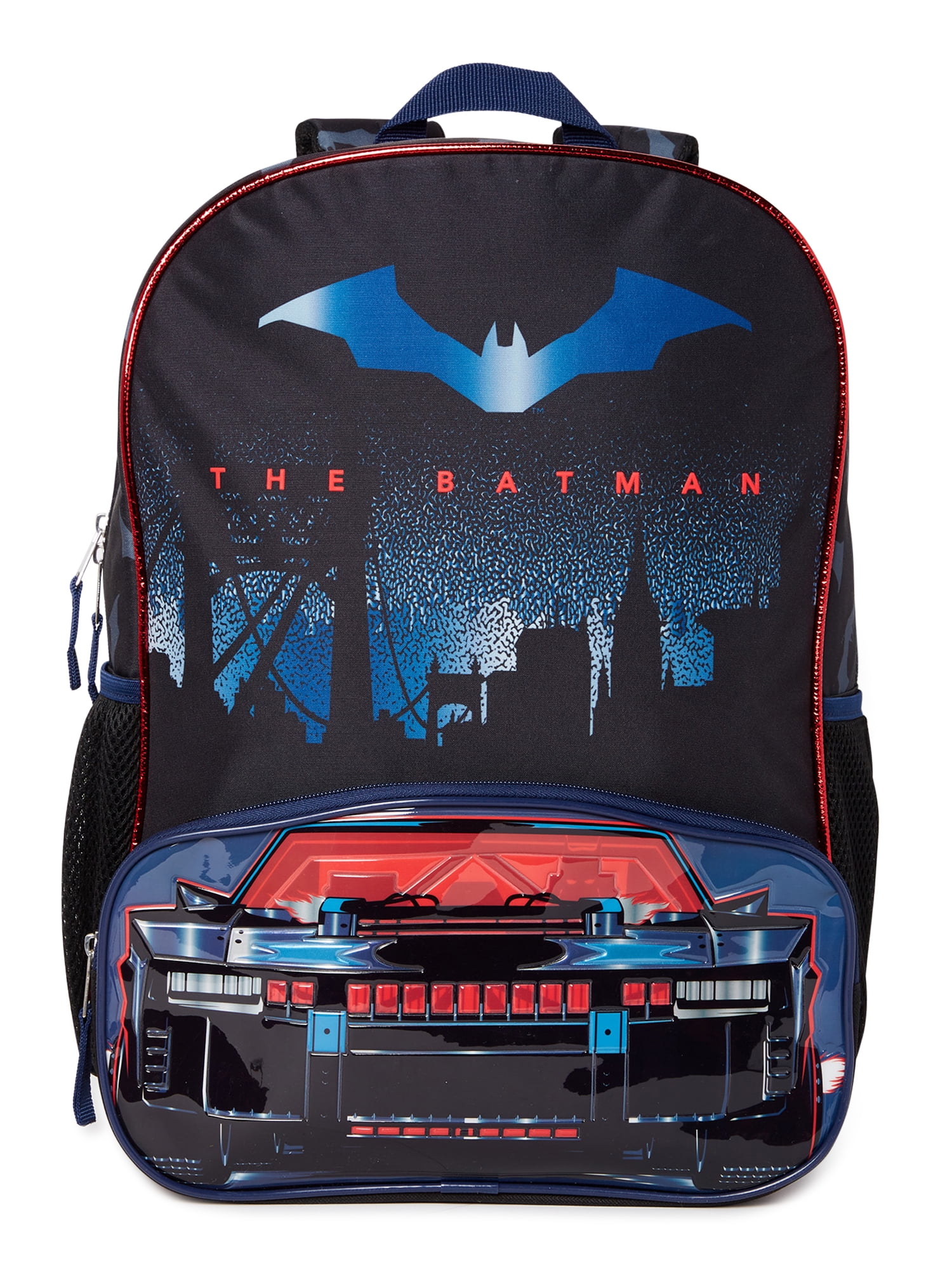 Warner Bros. DC Comics The Batman Bat Mobile Boys 17" Backpack Black ...