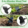Garden Tools,Weeder Tool,63" Weed Puller Tool with Long Handle,12 Claw ...
