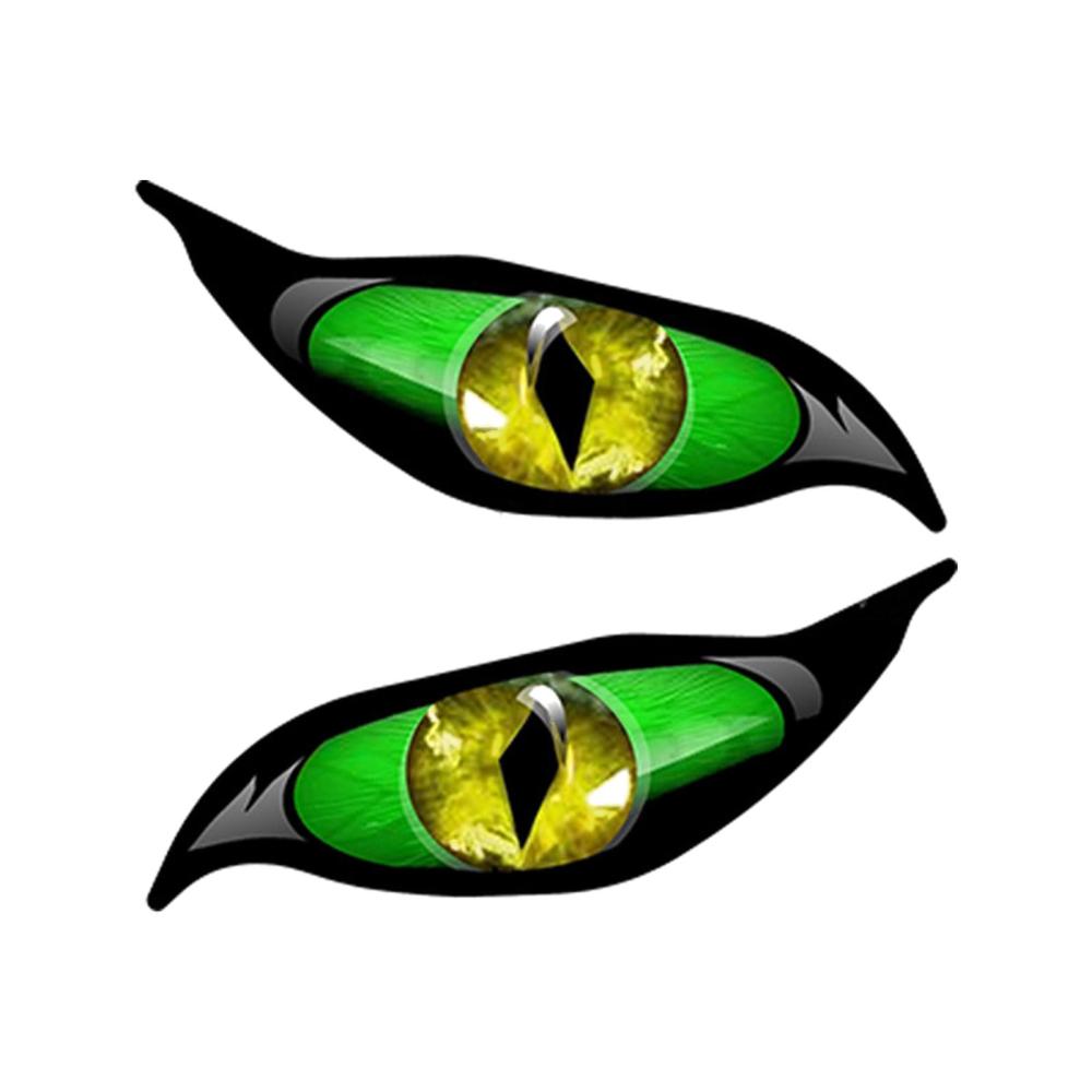 Cat Eye Stickers For Car|Reflective Decal Mirror Cover With Scary Eyes ...