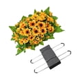 American Flag Artificial Bouquet Artificial Basket Decor UV Resistant ...