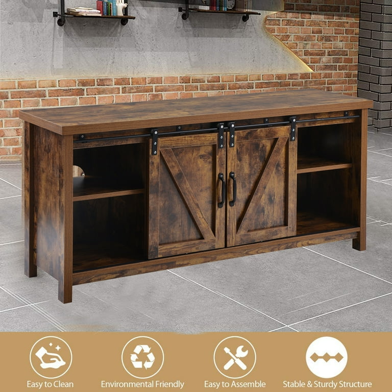 Rustic Corner Media Console