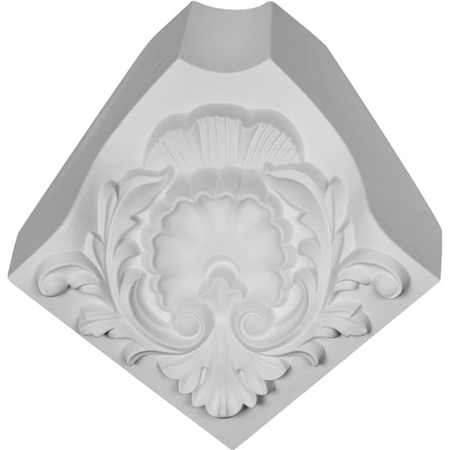 5 7/8"H x 5 7/8"P x 8 1/4"F Shell Crown Moulding Inside Corner ...