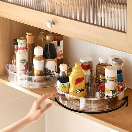 LSLJS Organizer Kitchen Storage Turntable for Cabinet, Pantry ...