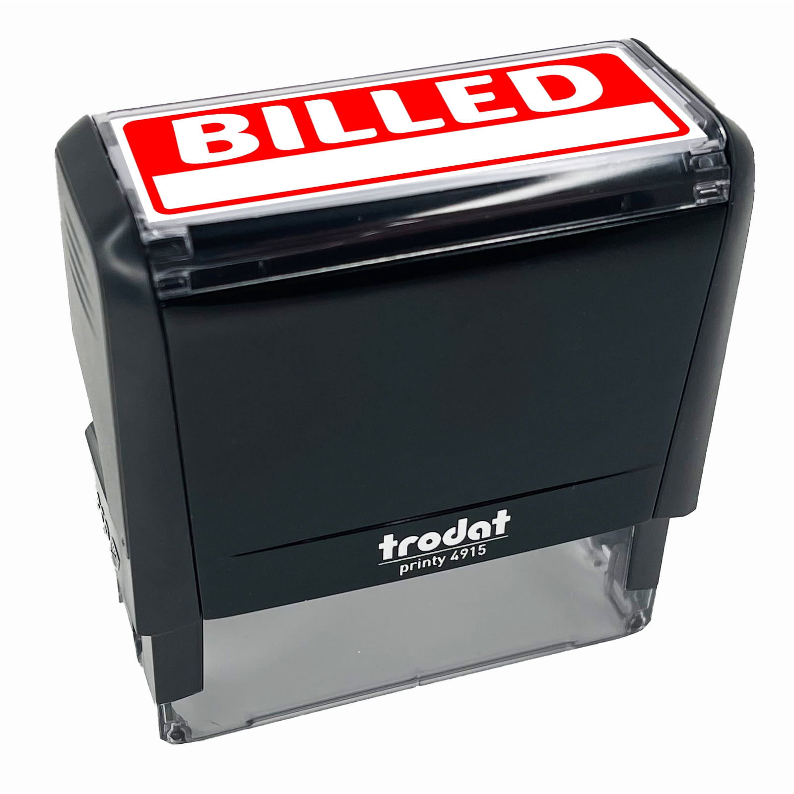 Billed with Blank Space Fill-in Invoiced Self-Inking Rubber Stamp Ink ...