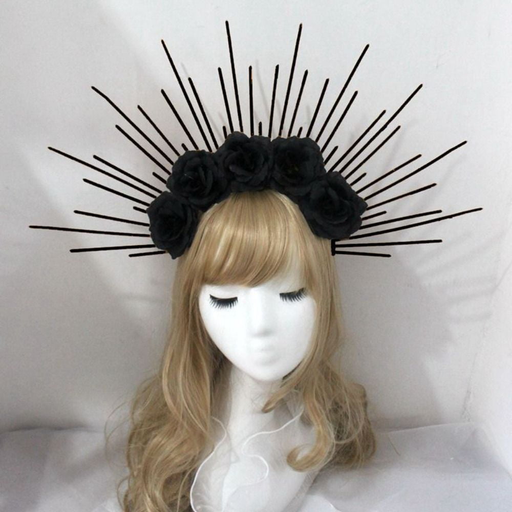 Women Girl Vintage Headdress Parts Gold Silver Gothic Lolita Tiara DIY ...