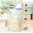 Airtight Rice Storage Container, 3 to 5 lbs Dry Food Canister, BPA Free ...