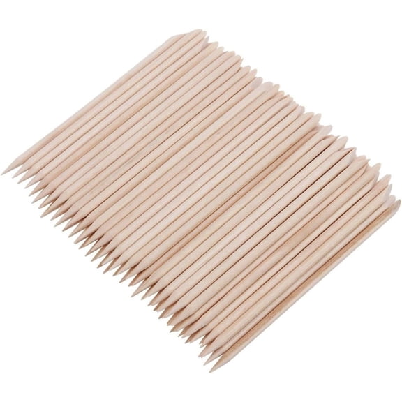 Equate Dual Pointed Wooden Cuticle Sticks for Nail and Cuticle Care, 12 ...