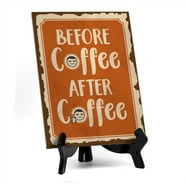 Signs ByLITA Coffee Bar, Table Sign, 6" x 8" (Tan) - Walmart.com