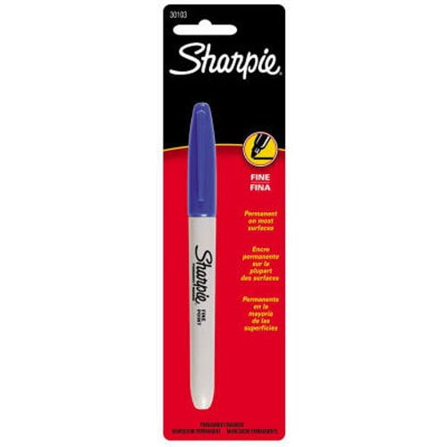 Sharpie #30103 Blue Fine Point Sharpie (30103PP) - Walmart.com