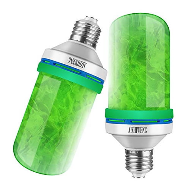 Aizhiweng LED Flame Effect Light Bulbs 5watts A19 Decorative E26 ...