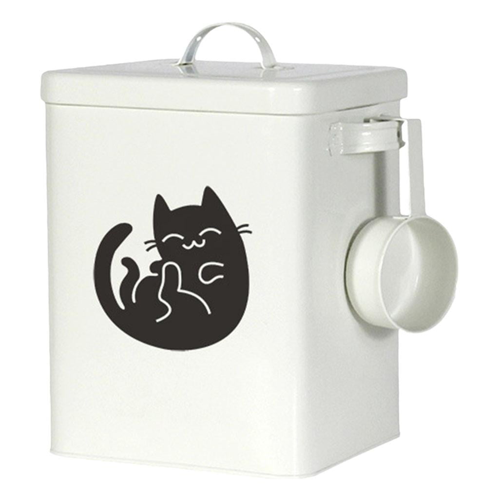 6L Food Storage Bucket with Lid with Galvanized Iron Multipurpose Food ...