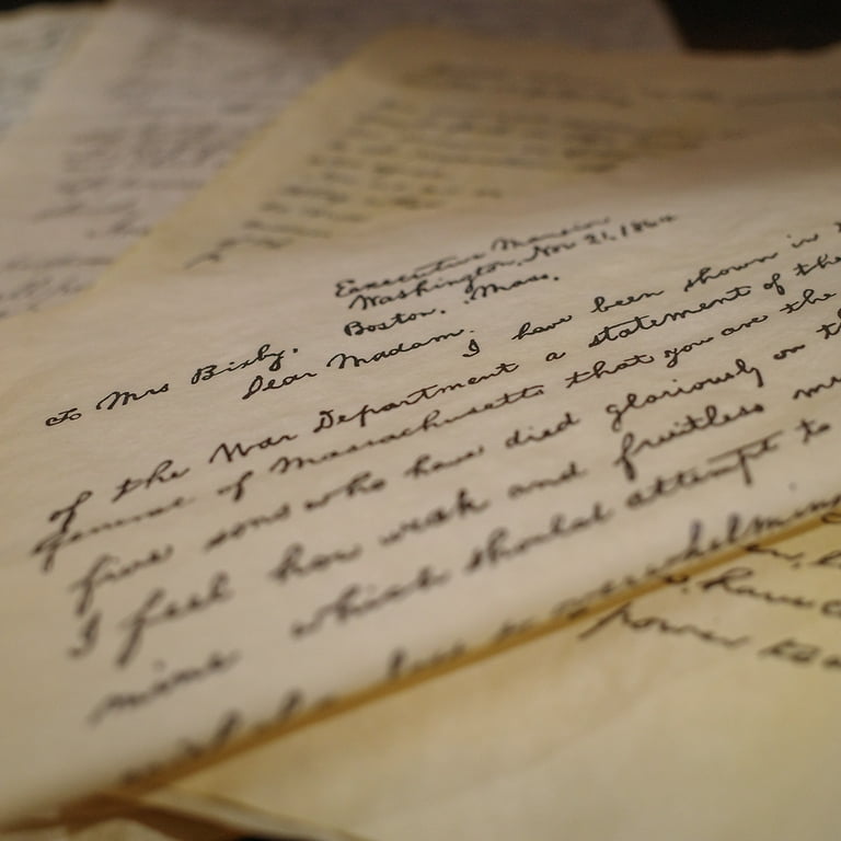 Parchment Paper With Writing