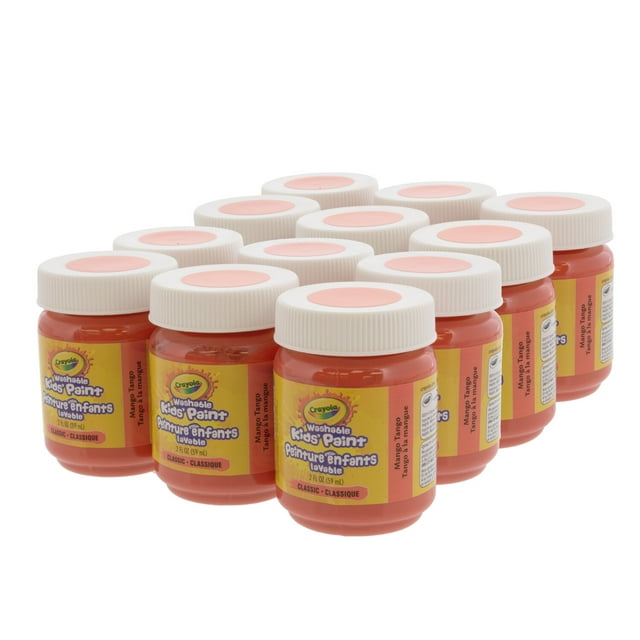 Crayola Washable Kid's Mango Tango Paint Art and Craft 54-2237-12PK ...