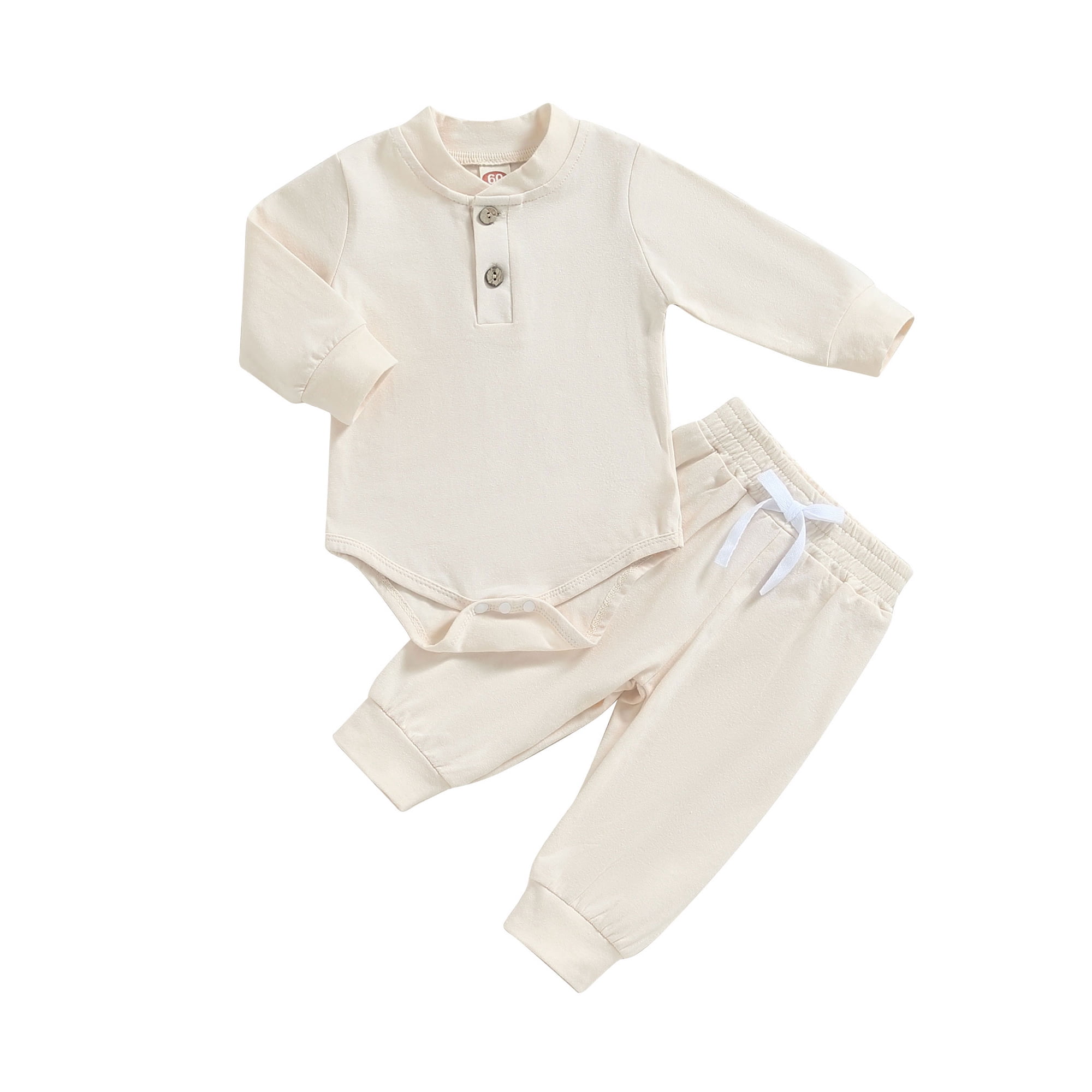 Click here for Sunsiom Baby Boy 2 Piece Outfit Solid Color Button... prices