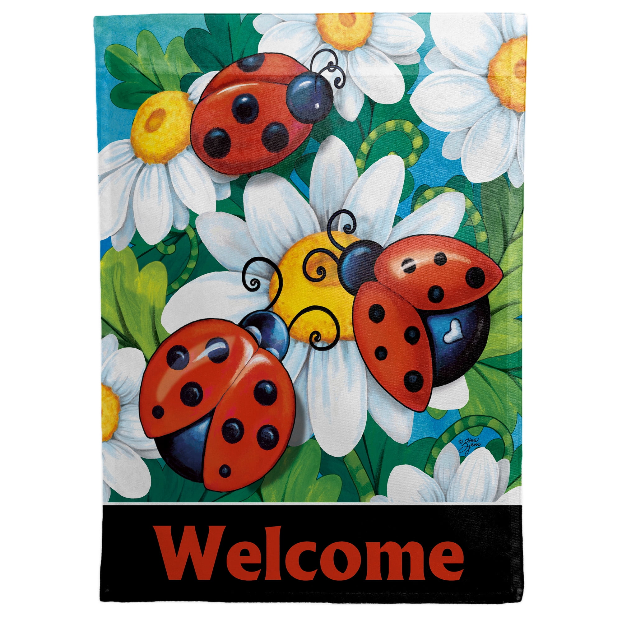 Lovely Ladybugs Garden Flag by Ashton - Walmart.com