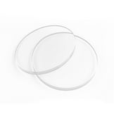 HGYCPP 25pcs 2inch Clear Extruded Circle Acrylic Sheet Round Disc Sheet ...