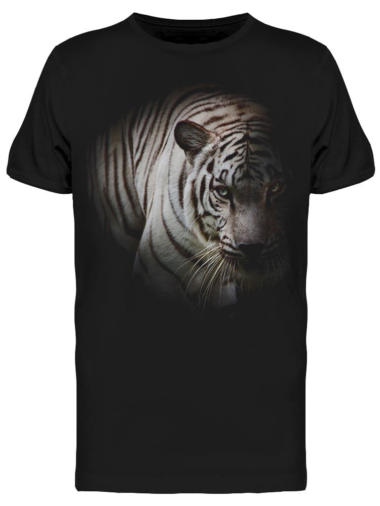 Faded Face Of White Tiger T-Shirt Men -Image by Shutterstock, Male ...