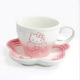 Sanrio Ceramic Hello kitty Joint Coffee Cup Saucer Cute Cartoon Kitty ...