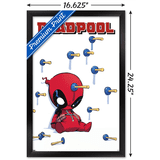 Marvel Comics Deadpool - Darts Wall Poster, 14.725" x 22.375" Framed ...