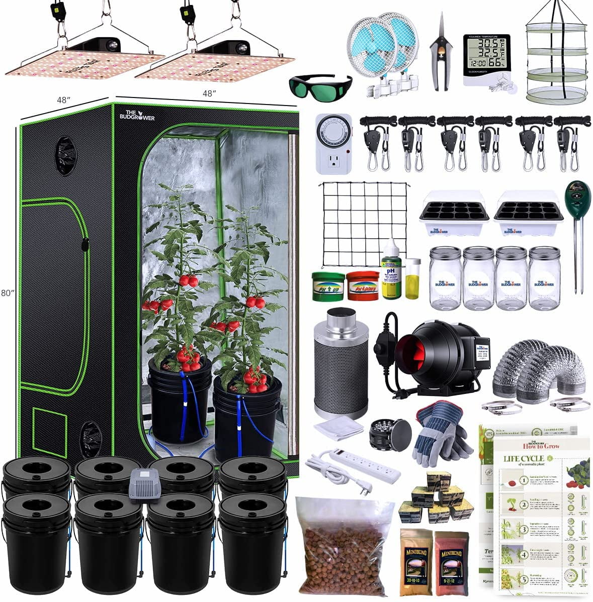 The Budgrower - Advanced Hydroponics -Complete Indoor Hydroponics Setup ...