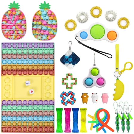 ICHUDAN Fidget Packs Anti-Anxiety Tools, Cheap Fidget Toy Pack with ...