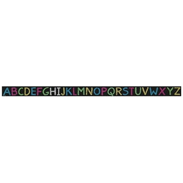 Chalkboard Brights Alphabet Line Bulletin Board Set - Walmart.com