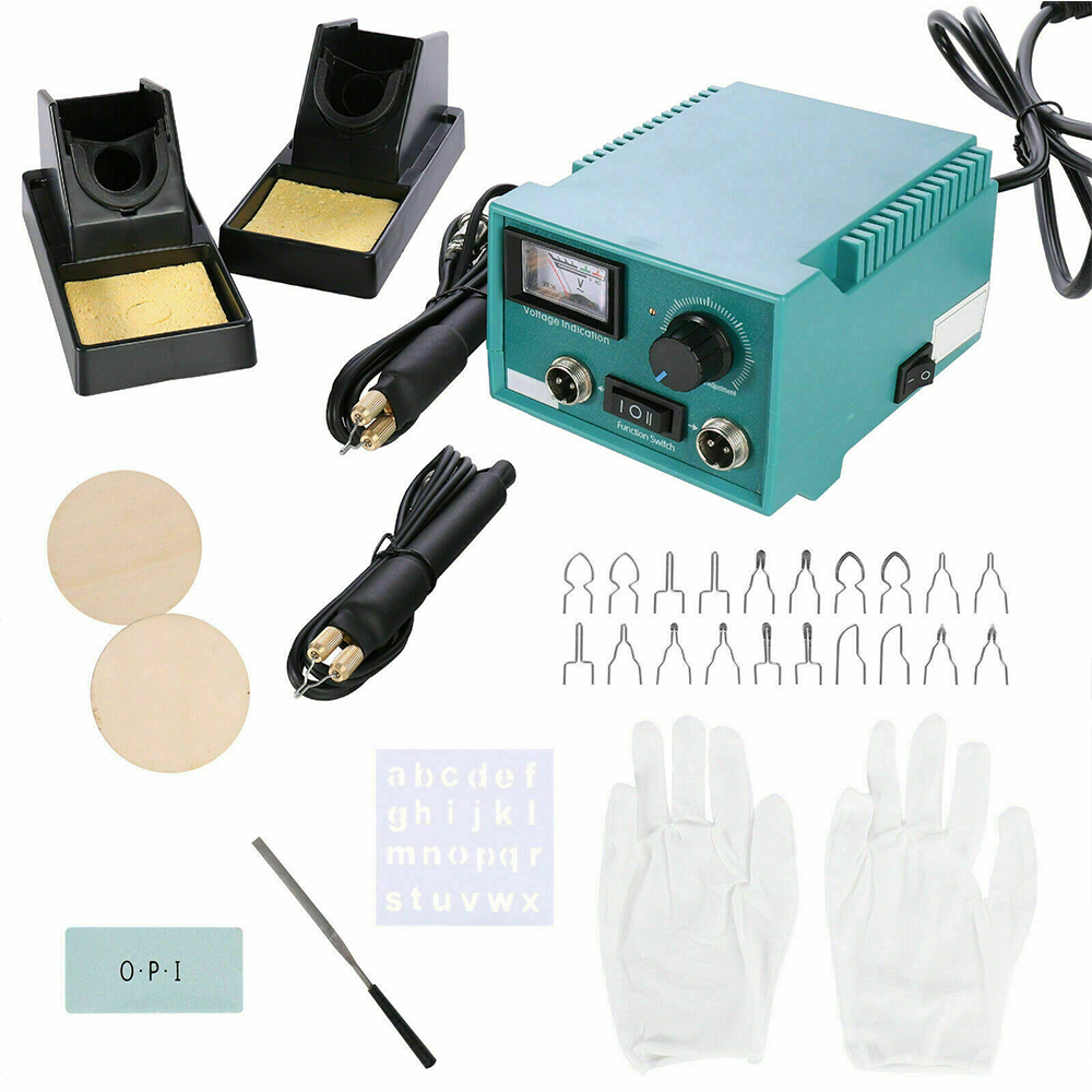 CJC Wood Burning Tool Kit Pyrography Machine with 20 Pyrography Tips ...