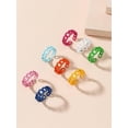 8pcs Multicolor Chain Design Cuff Ring Set For Women - Walmart.com