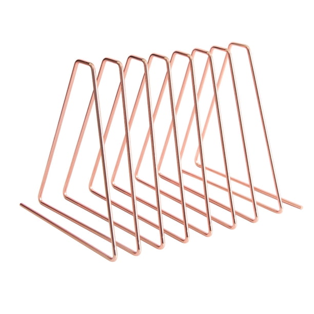 Yeacher Magazine File Holder Metal Triangle File Holder Book Organizer ...