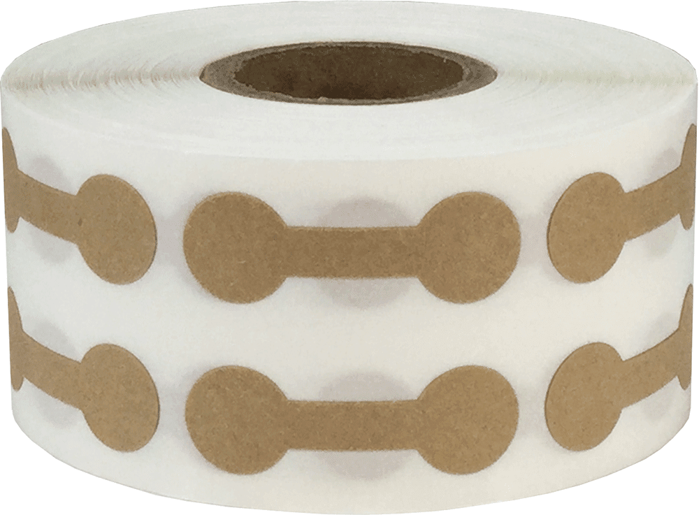 Kraft Jewelry Merchandise Barbell Tag Stickers, 0.44 x 1.31 Inches Wide ...