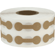 White Jewelry Merchandise Barbell Tag Stickers, 0.44 x 1.31 Inches Wide ...