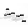 Novelinks 8oz Plastic Jars with Lids 16 Pack Kitchen Storage Containers ...