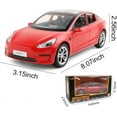 1/24 Diecast Model 3 Toy Car, Alloy Casting Model 3 Model Car Pull Back ...