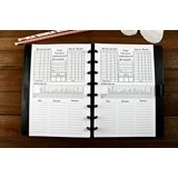 Budget at a Glance Planner Refill, Bill Pay Checklist for 8 Disc ...