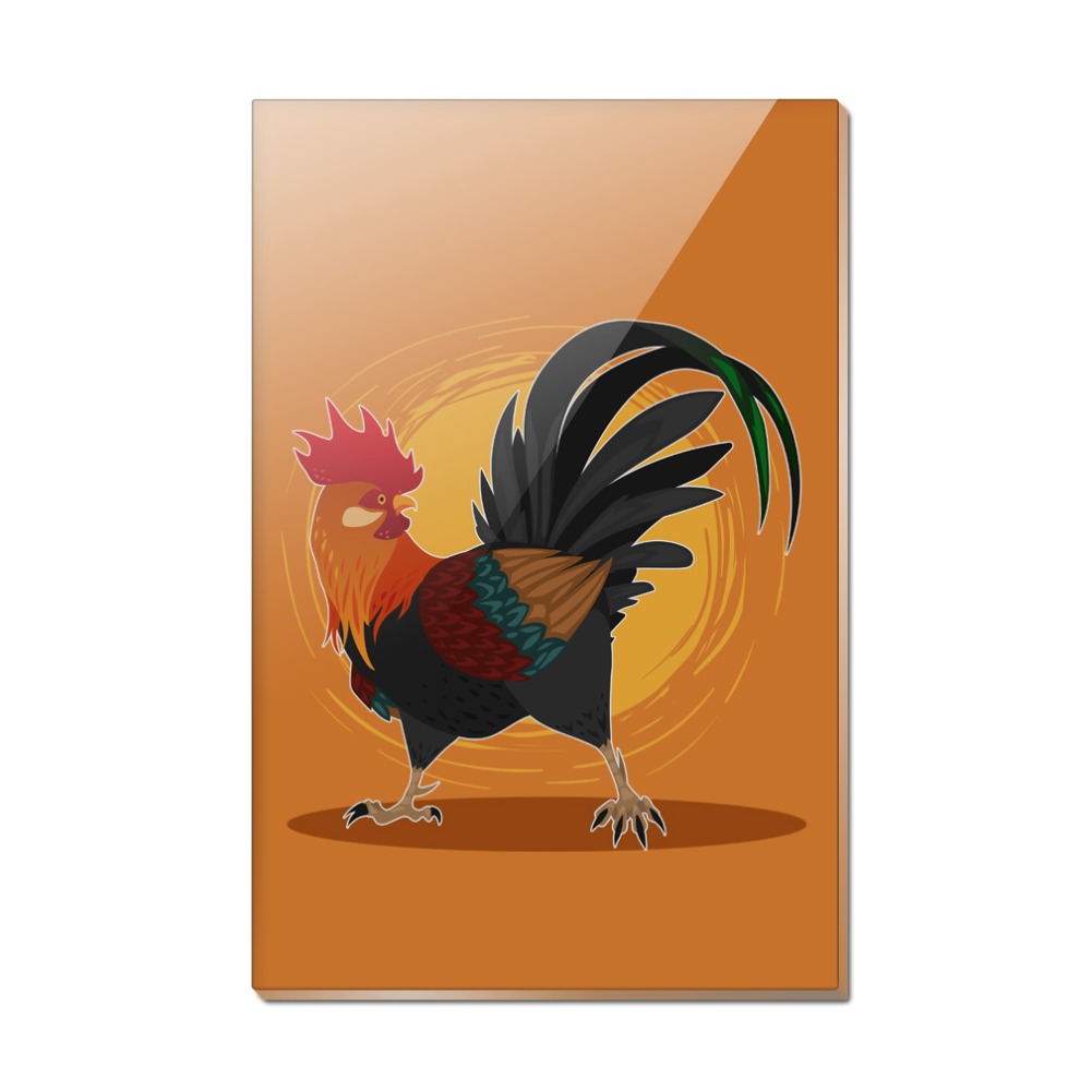 Rooster of Awesomeness Chicken Rectangle Acrylic Fridge Refrigerator ...
