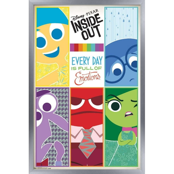 Disney Pixar Inside Out - Grid Wall Poster, 14.725" x 22.375", Framed ...