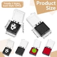 24Pcs 2 Colors Plastic Packing Boxes with Sponge Inside for Brooches ...
