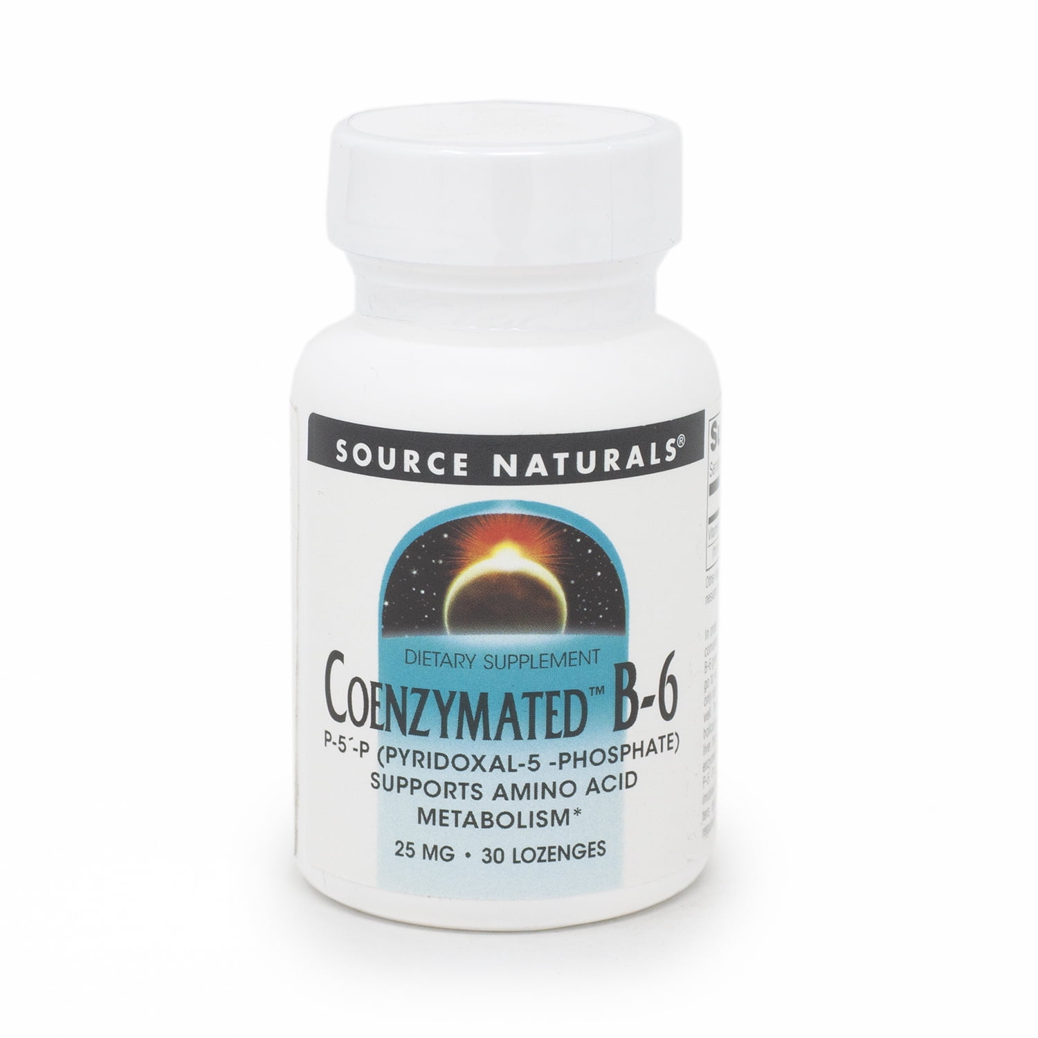 Source Naturals Coenzymated B 6 Sublingual 25m 30 tabs - Walmart.com