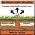 Orange Screw: The Ultimate Ground Anchor | Large Single | Made in The ...