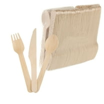 WoodAble | Party Mix 100 | Disposable Wooden Utensils | Eco Friendly ...