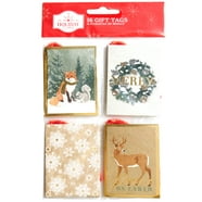 Paper Magic Group 12ct Deluxe Assorted Christmas Holiday Gift Tags, 3D ...