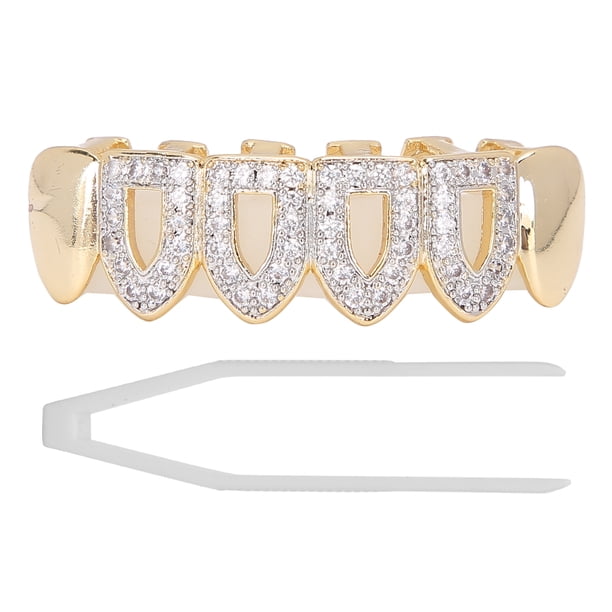 Metal Teeth Brace,Plating Teeth Brace Dual Teeth Brace Set Hollow Teeth ...