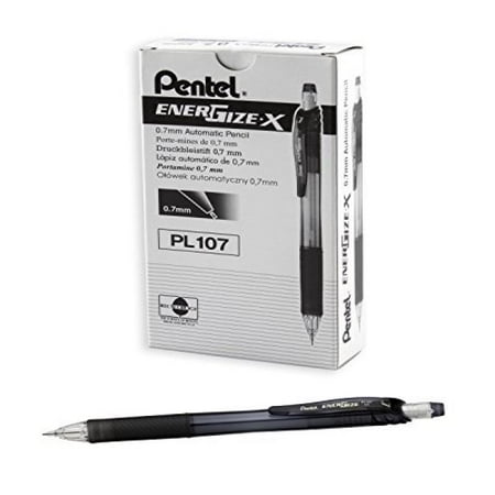 Pentel EnerGize-X Mechanical Pencil 0.7mm Black Barrel, Box of 12 ...