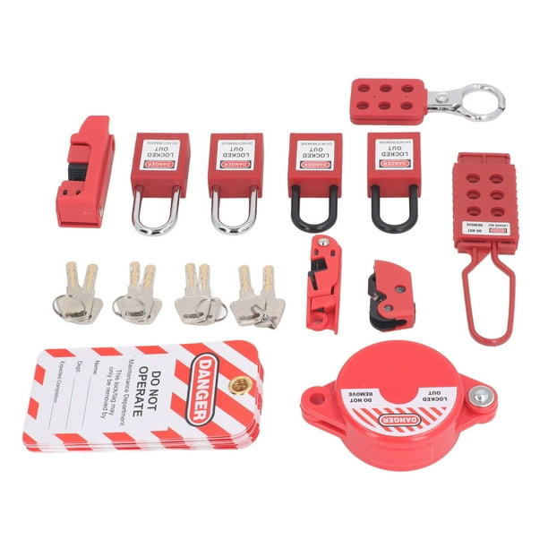 Lockout Tagout Kit, Safety Lockout Padlocks Ball Valve Lock for ...