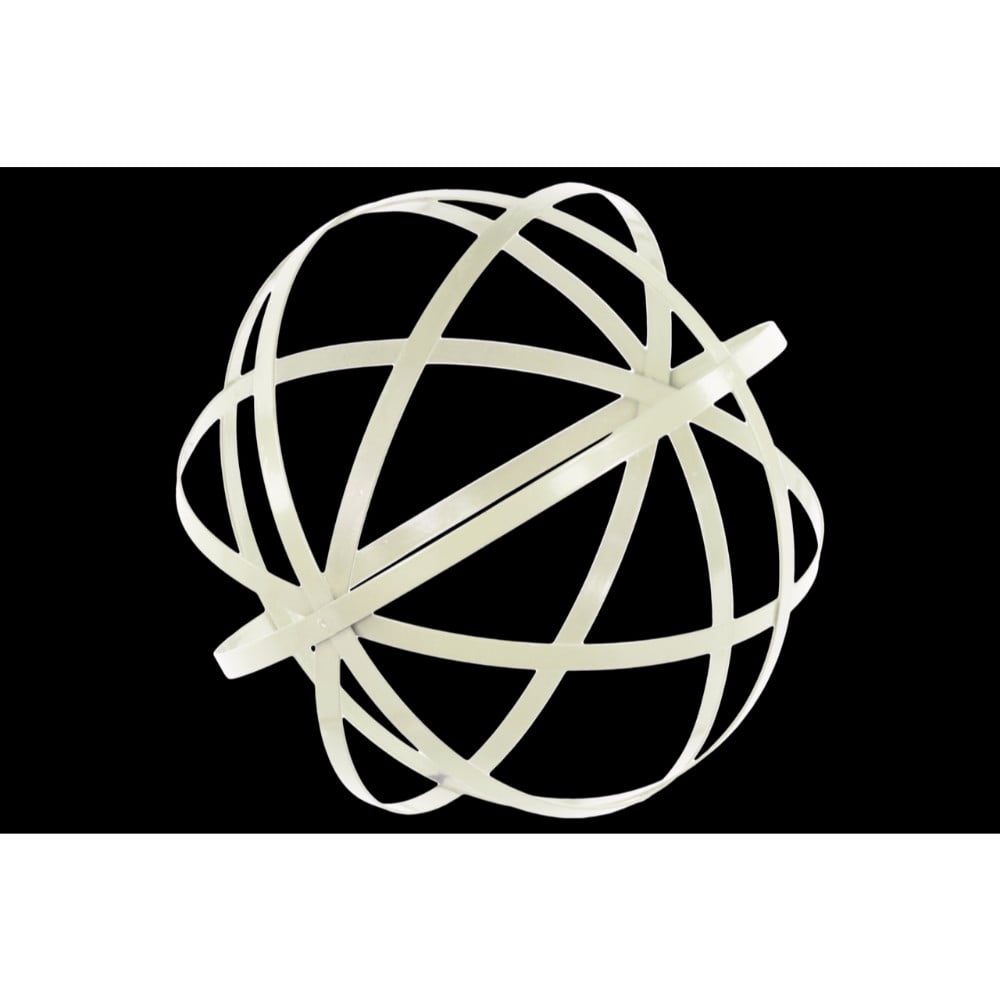 Metal Orb Dyson Sphere Design Decor (5 Circles) - White - Walmart.com