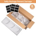 6-pack 17oz Short Gljars For Drawers Small Airtight Food Canisters ...