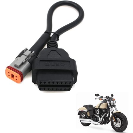 TOTMOX Motorcycle 4Pin to OBD2 Diagnostic Scanner Adapter Cable for ...